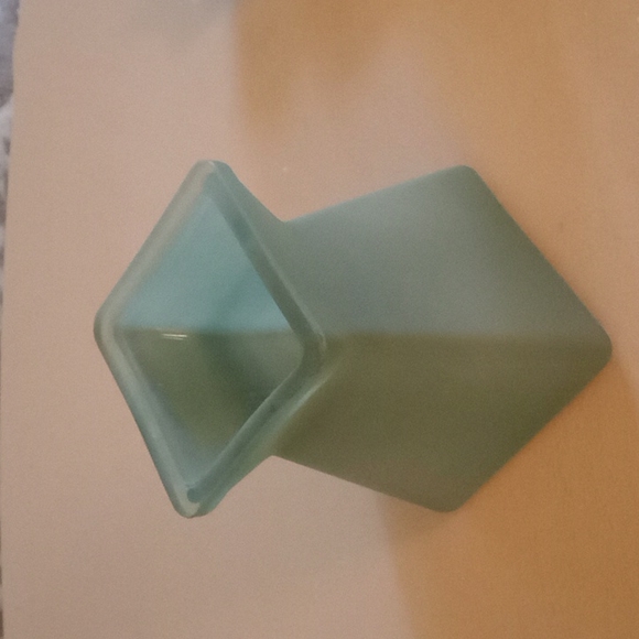 Accents | Vintage Green Frosted Glass 5in Vase | Poshmark